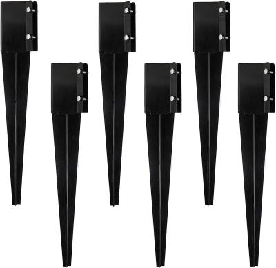 China ROHS Certified Metal Black Powder Coated Post Anchors for Deck Railing and Assurance for sale