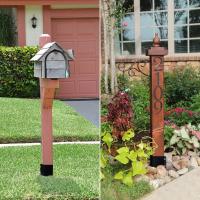 China ROHS Certified Metal Black Powder Coated Post Anchors for Deck Railing and Assurance for sale