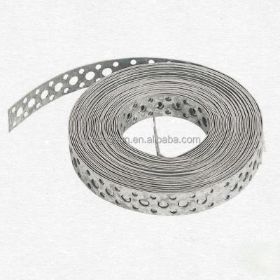 China Custom Dimensions Galvanized Steel Plumber's Tape with Machined Perforated Straps for sale