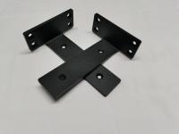 China Heavy Duty Black Metal Floating Shelf Brackets for DIY Industrial Modern Wall Shelves for sale