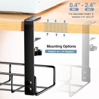 China Say Goodbye to Messy Wires with No Drill Under Desk Cable Management Tray and Clamp for sale