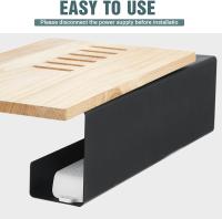 China Carbon Steel Under Desk Cable Management Tray Mount Cord Wire Cable Tray for Desk for sale