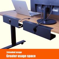 China ISO9001 Rohs CE Under Desk Metal Cable Tray for Office Computer Desk Wire Management for sale