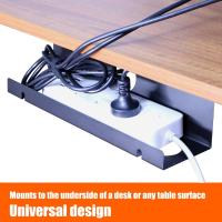 China ISO9001 Rohs CE Under Desk Metal Cable Tray for Office Computer Desk Wire Management for sale