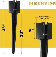 China 4x4 Post Base Brackets Ideal for Mailbox Deck and Gazebo Posts Customizable Appearance for sale