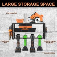 China Europe Style Wall Mounted Organizers Shelf for Cordless Drill Tools Organizers Holder for sale