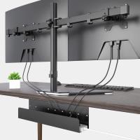 China Under Desk Cable Management Tray 16.5 Sturdy Metal Power Strip Holder, Standing Desk Cable Tray Organizer for Cords for sale