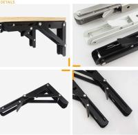 China Stainless steel folding l shaped shelf brackets triangle support for DIY projects for sale