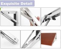 China Stainless steel folding l shaped shelf brackets triangle support for DIY projects for sale