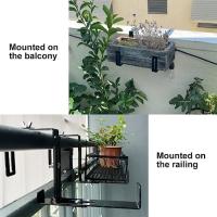 China Transform Your Balcony Deck Porch and Garden with Steel Q235 Grade Planter Box Bracket Set for sale