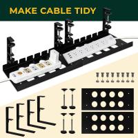 China Multifunctional Wire Management Clamp for Sturdy Metal Cable Organization Under Desk for sale