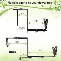 China Easy Assembled Metal Iron Planter Box for Wall Planter Hooks and Flower Pot Bracket for sale