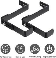 China Easy Assembled Metal Iron Planter Box for Wall Planter Hooks and Flower Pot Bracket for sale