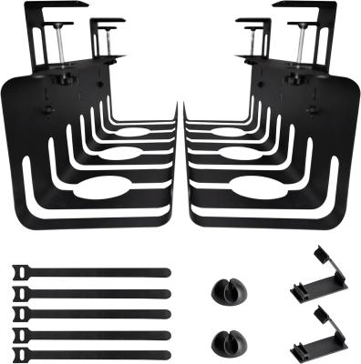 China Under Desk No-Drill Cable Basket for Cable Management Metal Wire Tray 40cm 43cm 45cm 50cm for sale