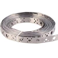 China Galvanised Steel Band Metal Fixing Strap for Havc Air Condition Duct Process Punching for sale