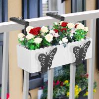 China Nonstandard Adjustable Size 6 to 12 Inches Planter Shelving for Terraces and Railings for sale