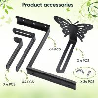 China Nonstandard Adjustable Size 6 to 12 Inches Planter Shelving for Terraces and Railings for sale