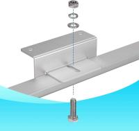 China Solar Panels Supporting Mount Heavy Duty Z Bracket for RV Flat Roof Boat Solar Panels for sale