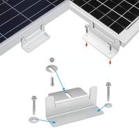 China Solar Panels Supporting Mount Heavy Duty Z Bracket for RV Flat Roof Boat Solar Panels for sale
