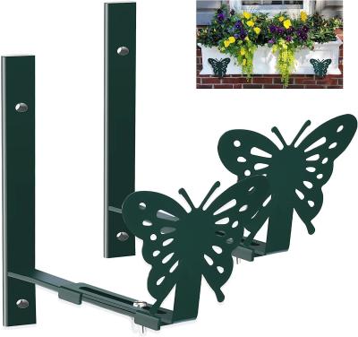 China Nonstandard Butterfly Wall Mount Flower Box Holders for Window Boxes Planters Hooks for sale