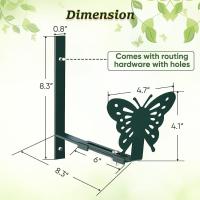 China Nonstandard Butterfly Wall Mount Flower Box Holders for Window Boxes Planters Hooks for sale