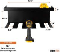 China Customized Logo Accepted Heavy Duty Tool Storage Organizer Holder Floating Tool Shelf for sale