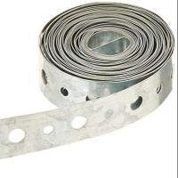 China Silver HVAC Duct Fitting Strap Perforated Plumbers Metal Tape Hanger Bar Galvanized for sale