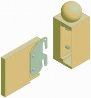 China Universal Wood Bed Rail Hook Plates Nonstandard for Beds Frame Bracket Headboard Parts for sale