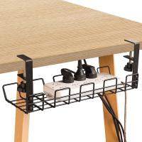 China 0.85kg Carbon Steel OEM Office Cable Management Tray for Under Desk Wire Organization for sale