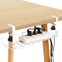 China 0.85kg Carbon Steel OEM Office Cable Management Tray for Under Desk Wire Organization for sale