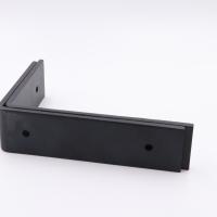 China OEM/ODM 10 12 inch Wood Board Rustic Iron Heavy Duty Black Wall Floating Shelves Bracket With Lip Metal Shelf Bracket for sale