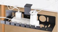 China Organize Office Wires with Multifunctional Carbon Steel Under-Desk Cable Organizer for sale