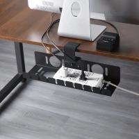 China Organize Office Wires with Multifunctional Carbon Steel Under-Desk Cable Organizer for sale