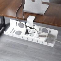 China Organize Office Wires with Multifunctional Carbon Steel Under-Desk Cable Organizer for sale