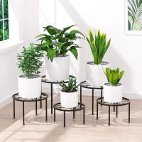 China Vintage Design Style Metal Flower Pots Powder Coated Planters for Garden Home Display for sale