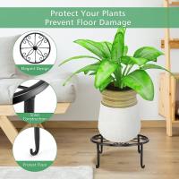 China Vintage Design Style Metal Flower Pots Powder Coated Planters for Garden Home Display for sale