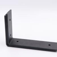 China Powder Coated 12 Inch Industrial Forged Steel Floating Shelf J Bracket with UP L Down Lip Floating Brackets for sale