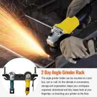 China Multi-Purpose Wall Mount Grinder Stand with Cord Hanger and Tool Stand Storage Rack Holder for sale
