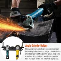 China Multi-Purpose Wall Mount Grinder Stand with Cord Hanger and Tool Stand Storage Rack Holder for sale