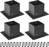 China 4*4 Post Base 4 Pcs Deck Post Brackets Inner Size 3.5