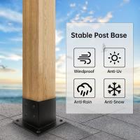 China 4*4 Post Base 4 Pcs Deck Post Brackets Inner Size 3.5
