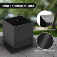 China 4*4 Post Base 4 Pcs Deck Post Brackets Inner Size 3.5