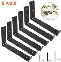 China Standard Industrial Decor Iron J Hook Brackets Wall Angel Corner L Bracket with Lip for sale