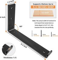 China Standard Industrial Decor Iron J Hook Brackets Wall Angel Corner L Bracket with Lip for sale