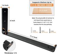 China Standard Industrial Decor Iron J Hook Brackets Wall Angel Corner L Bracket with Lip for sale