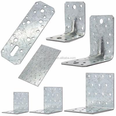 China Punching Process Metal Bracket for Timber Furniture Hardware Zinc Plated Joist Hanger for sale