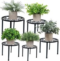 China Indoor Display of Multiple Plants with Heavy Duty Decent Metal Flower Stand Pot Stands for sale