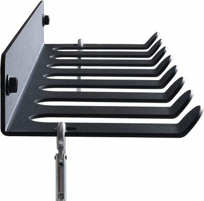 China 11 Cable Slots Wall Mountable Cable Hanger and Rack Organizer with Solid Power Coating for sale