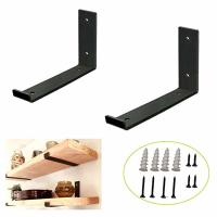 China DIY Floating Shelf Black 12 inch J Shelf Bracket with Lip Hook Process Deep Drawing for sale