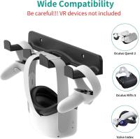 China Steel Gaming Controller Hanger Space Saving VR Wall Mount Storage Rack in Sleek Black for sale